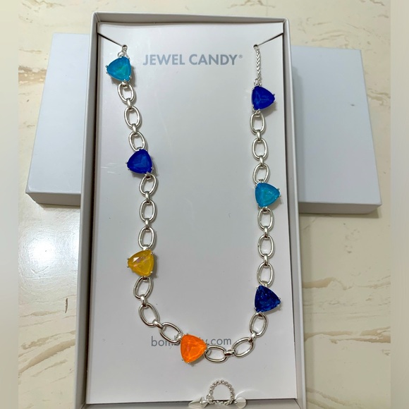 bp | Jewelry | Bomb Party Jewel Candy Necklace The Saige Apricot Sky ...